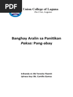 Pang Abay Na Pamaraan LC 2 Banghay Aralin Sa Filipino 4 | PDF