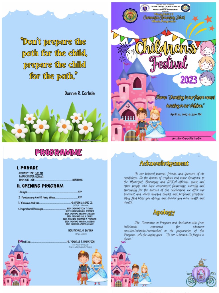 Childrens Festival Program | PDF