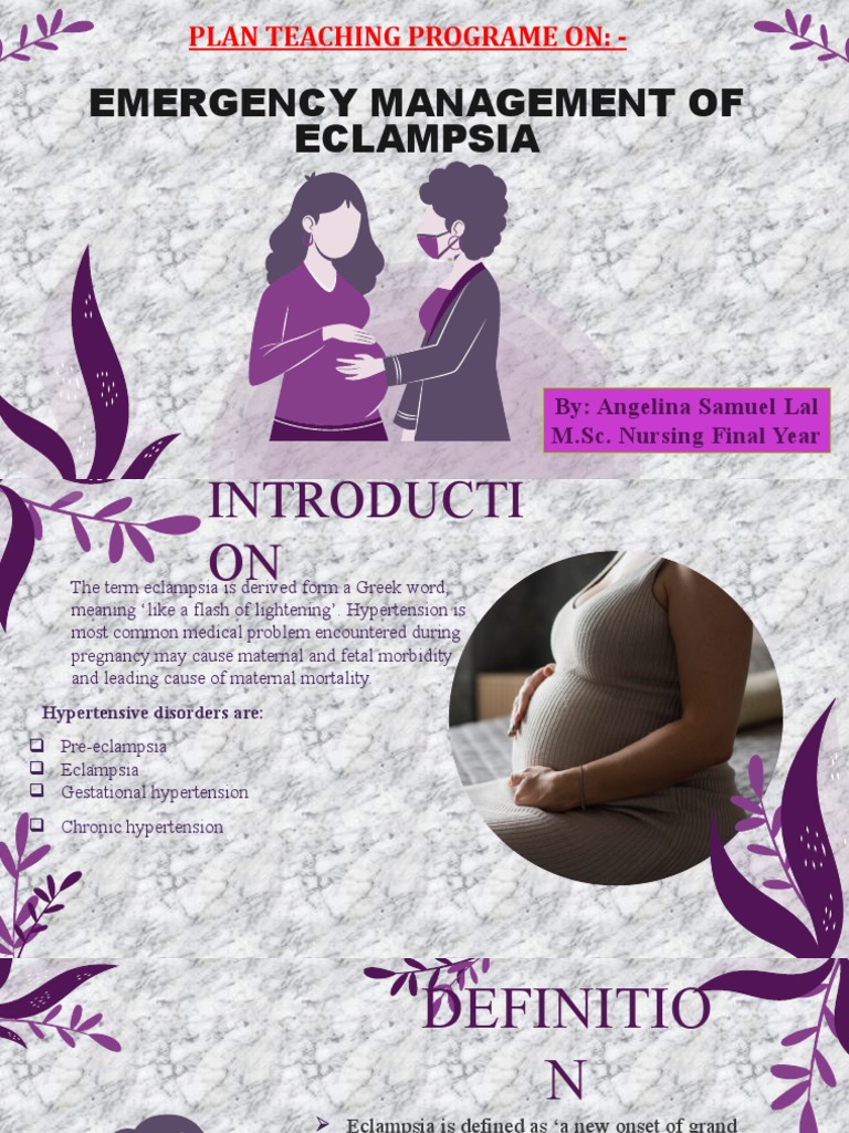 Emergency Managment of Eclampsia | PDF | Childbirth | Medicine