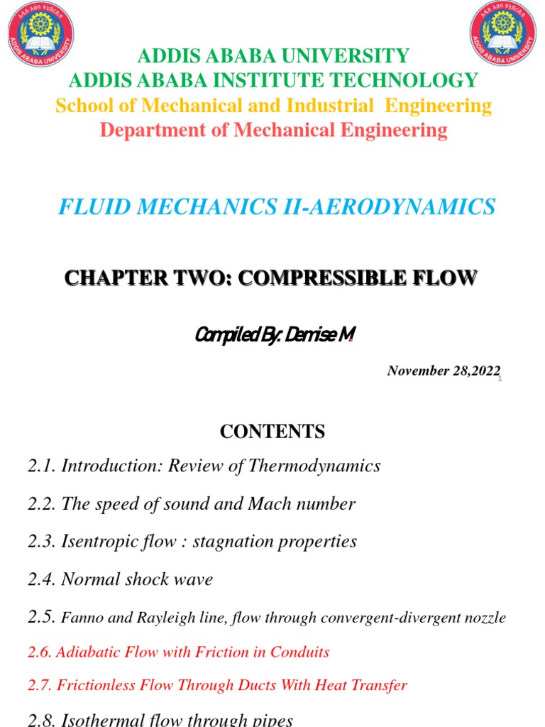 Chapter 2 - Compressible Flow | PDF | Fluid Dynamics | Shock Wave