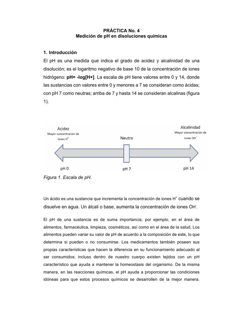PRÁCTICA No 4 LIQ | PDF | Ph | Concentración
