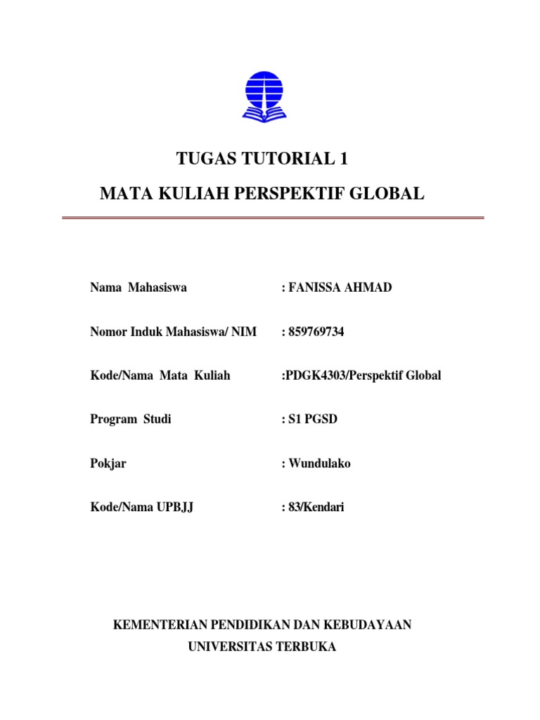 Tugas Tutorial 1 | PDF