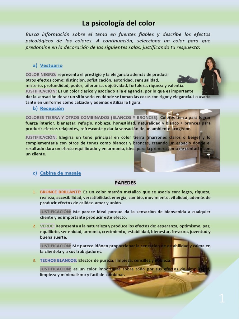 La Psicología Del Color | PDF | Color