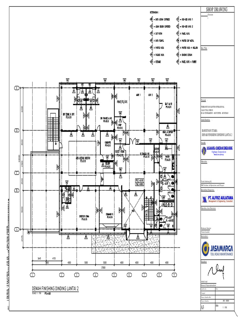 Denah Finishing Dinding-Lt2 | PDF