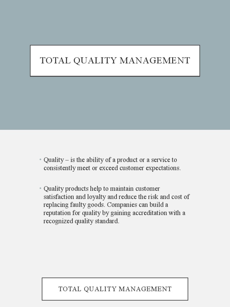 An In-Depth Look at Total Quality Management: Its Philosophies ...
