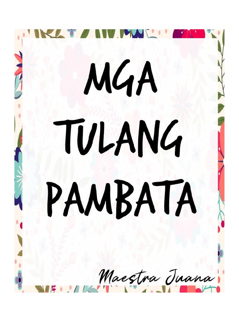 Mga Tulang Pambata | PDF