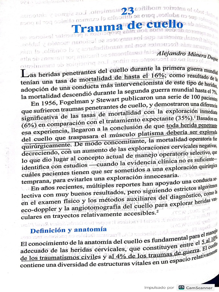 Trauma de Cuello | PDF