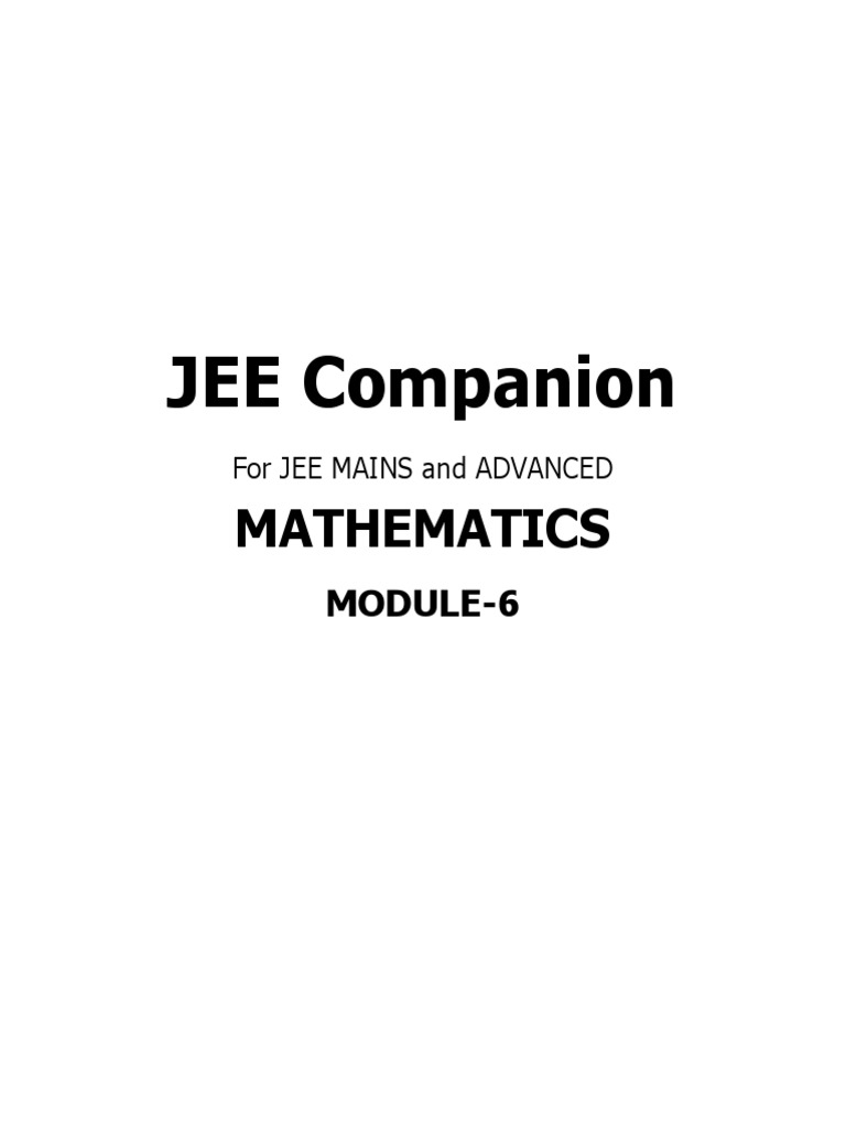 Module 6 (Maths) | PDF | Function (Mathematics) | Trigonometric Functions