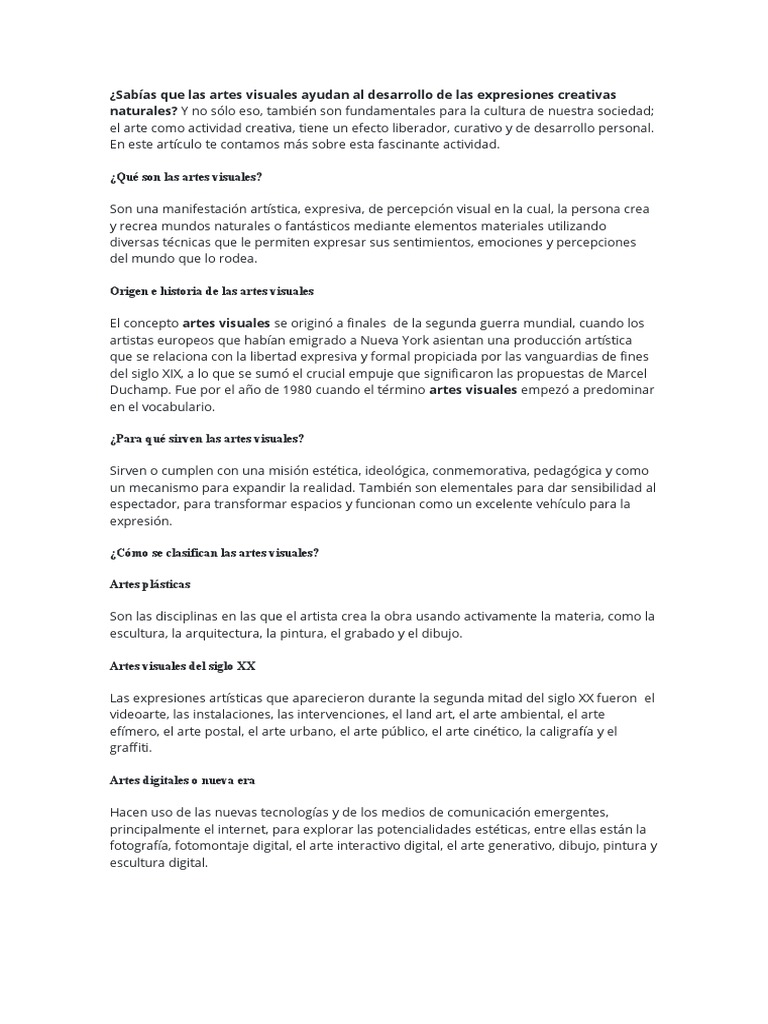 2023 4to Artes Visuales Rostro Pdf