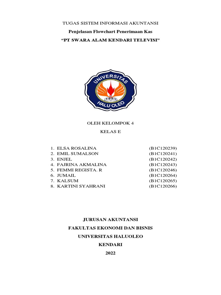 Flowchart Penerimaan Kas PT Swara Alam | PDF