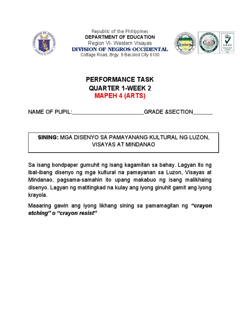 ART 4 Performance Task 1 (1) Converted | PDF