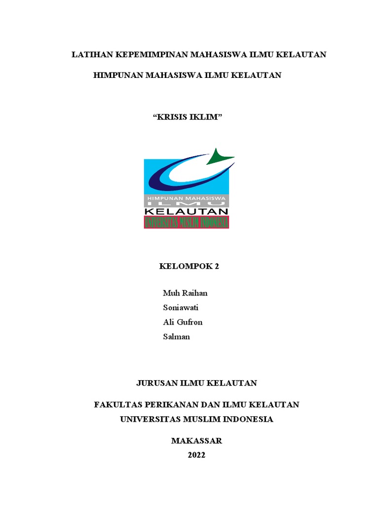 Makalah Krisis Iklim Klp2 (Revisi) | PDF