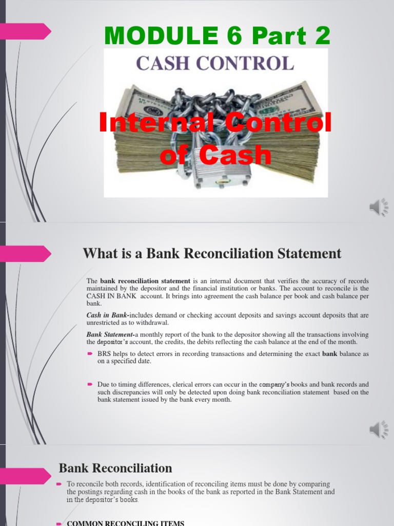 Module 6 Part 2 Internal Control | PDF