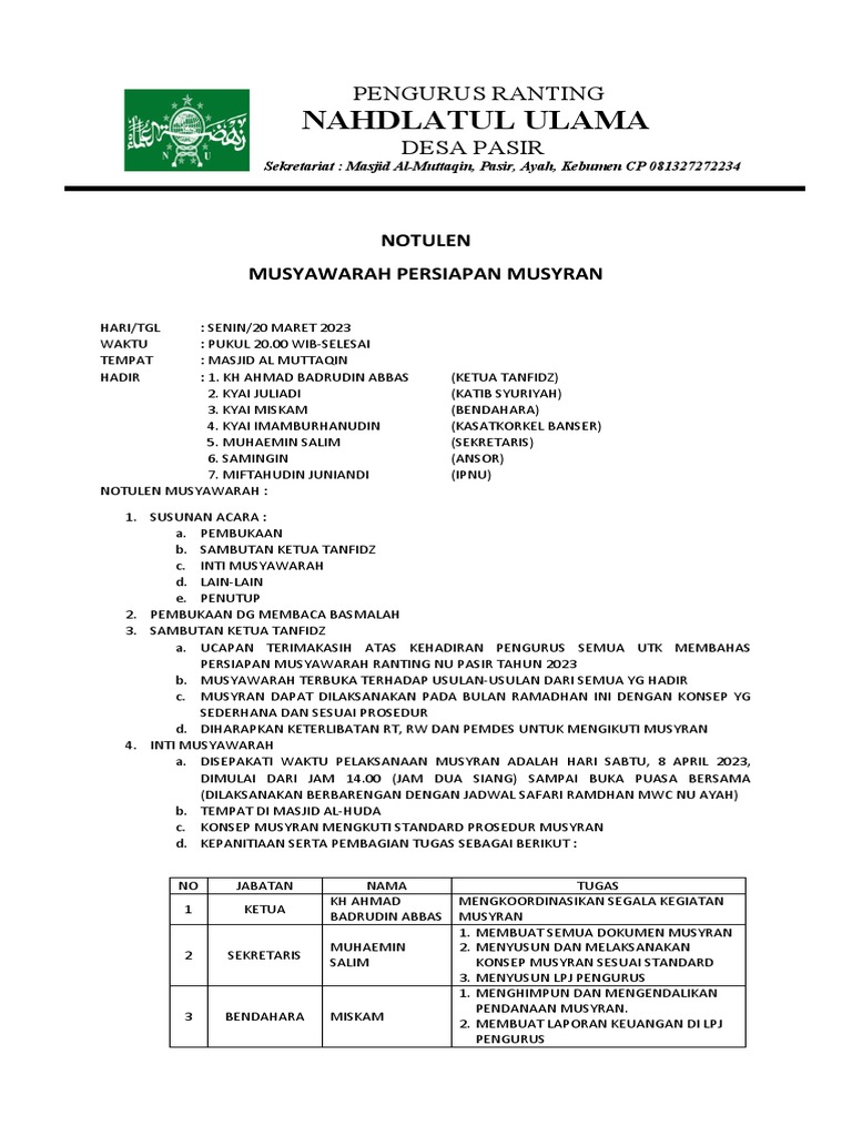 Rab Dan Kebutuhan Musyran | PDF