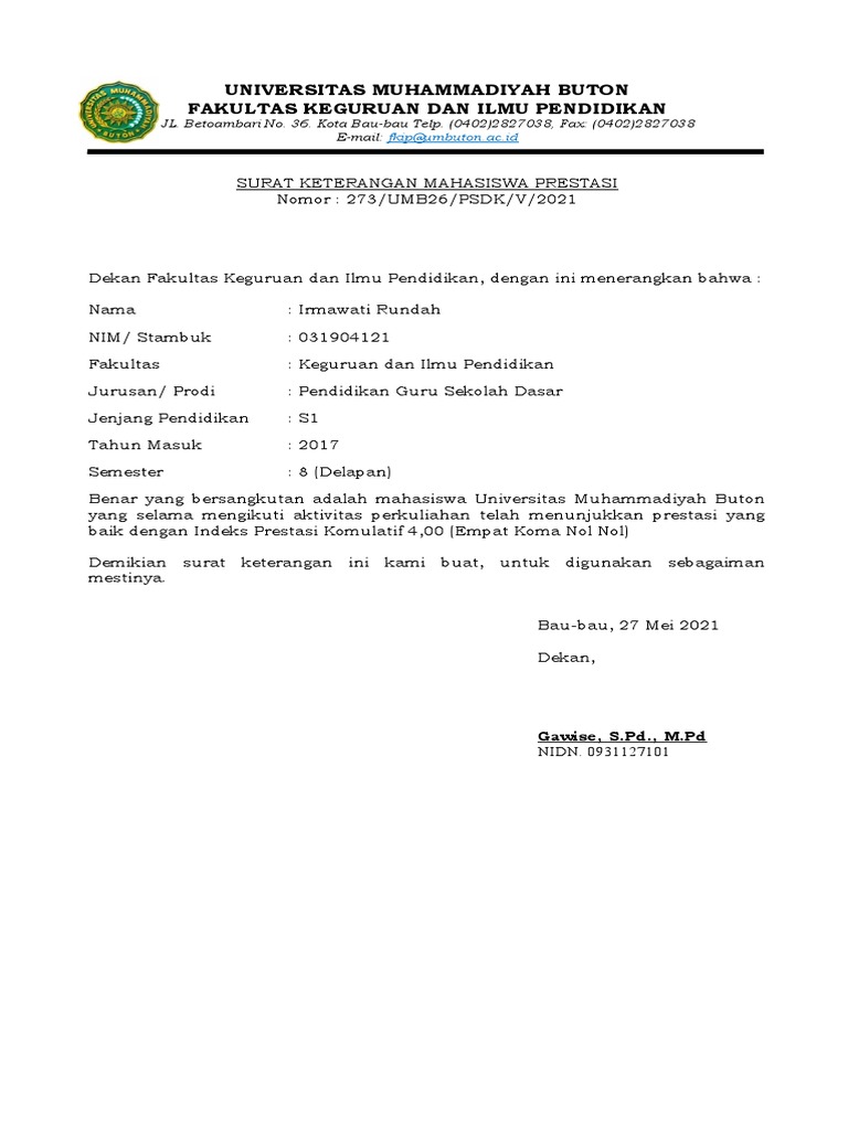 Universitas Muhammadiyah Buton | PDF