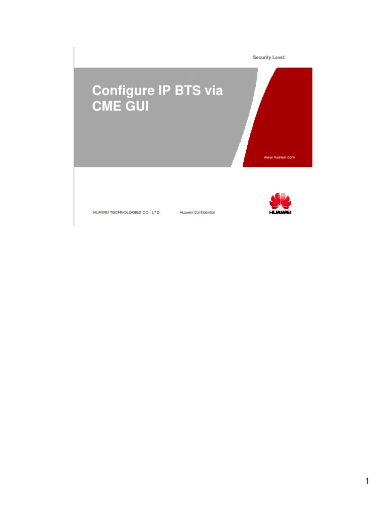 12.1 - Configure Ip Bts (GSM) Via Cme Gui 1 | PDF | General Packet Radio Service | Ip Address