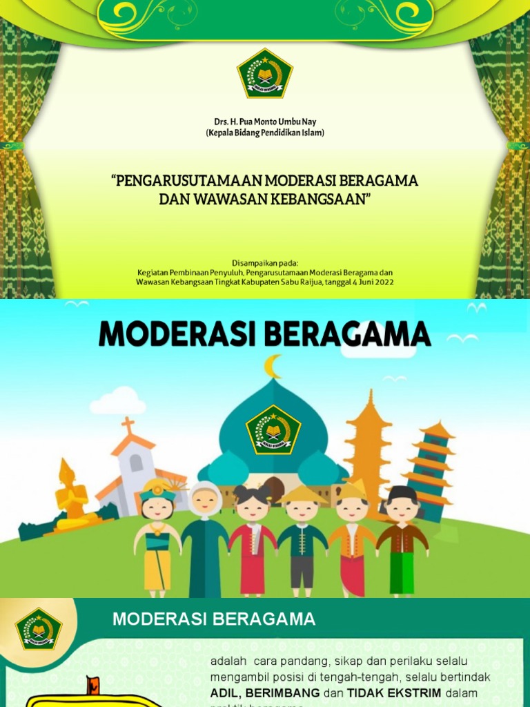 Materi MODERASI BERAGAMA | PDF