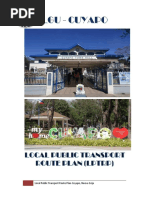 LPTRP Template (Draft) As of 21nov2022 | PDF | Transport | Public Transport