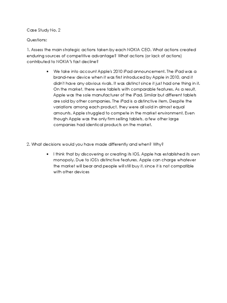 Case Study No 2 | PDF