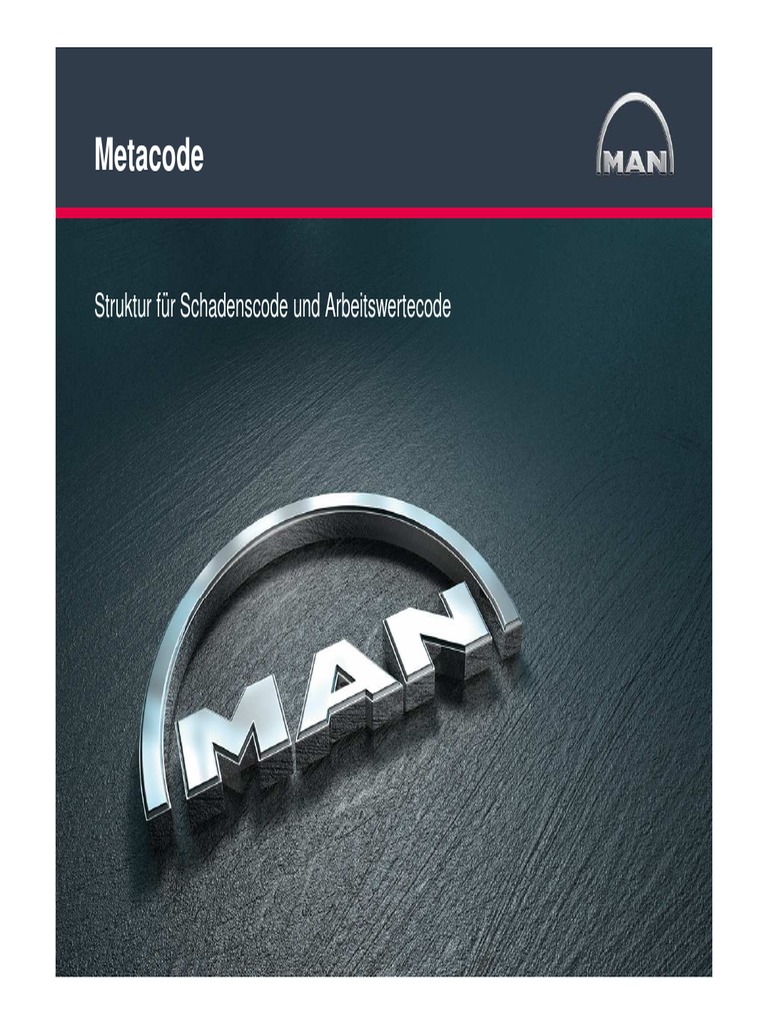 Metacode Struktur Fuer Schadenscode Und Arbeitswertecode de | PDF