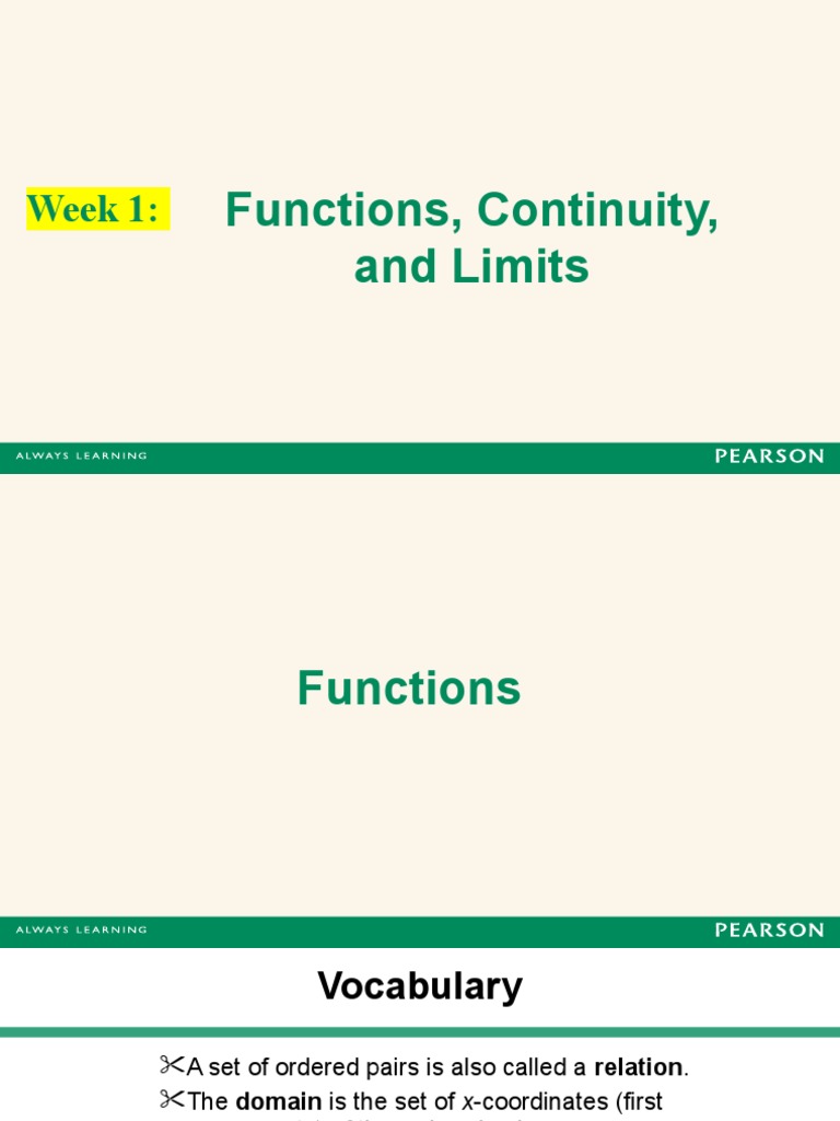 1 - Functions and Continuity | PDF | Function (Mathematics) | Analysis