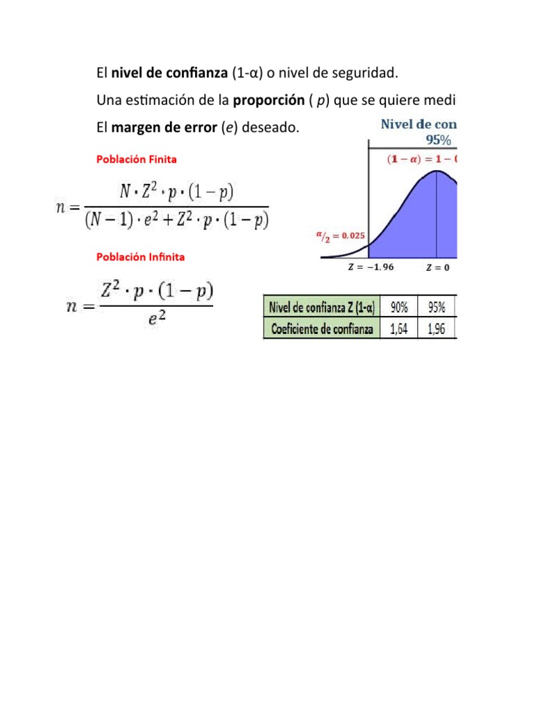 Cálculo Del Tamaño de La Muestra | PDF