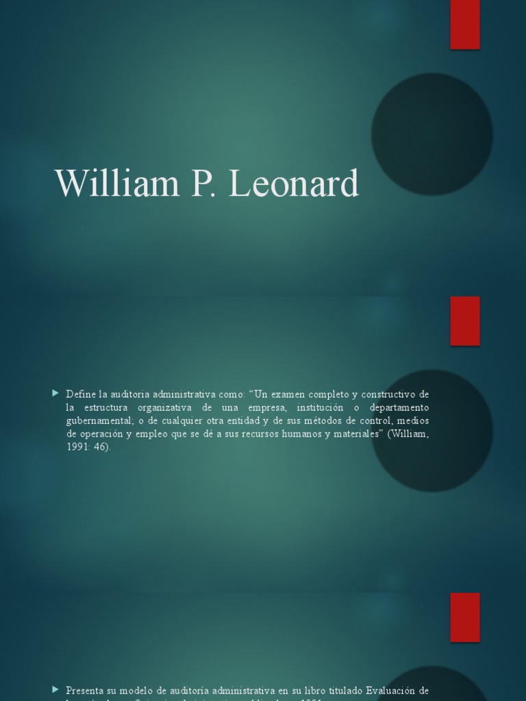 William P. Leonard | PDF