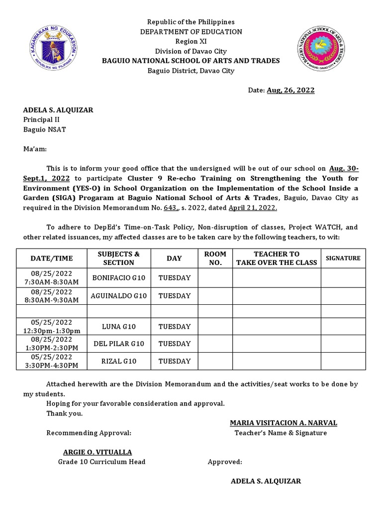 Substitution Plan | PDF