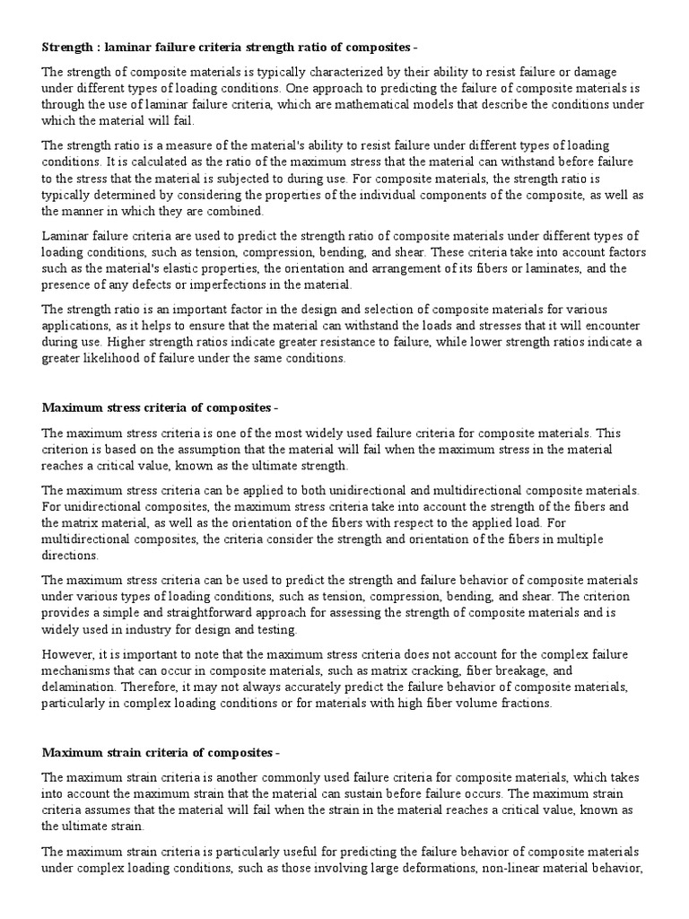 CM Chatgpt 5,6 | PDF | Strength Of Materials | Composite Material