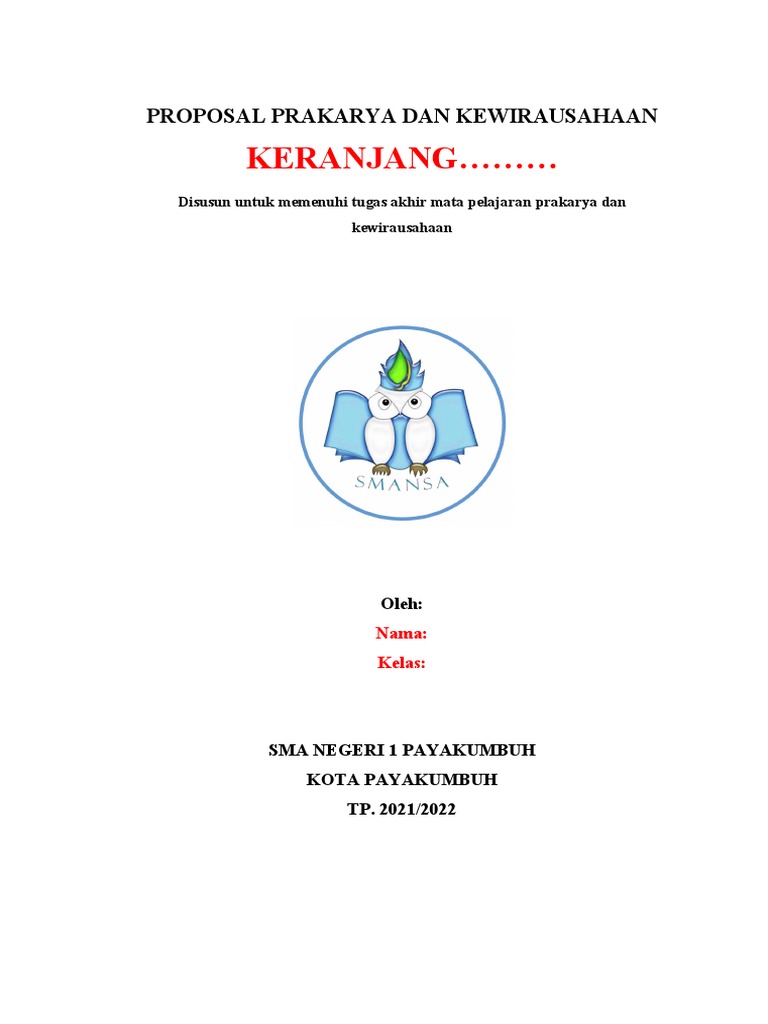 Format Proposal Pkwu | PDF