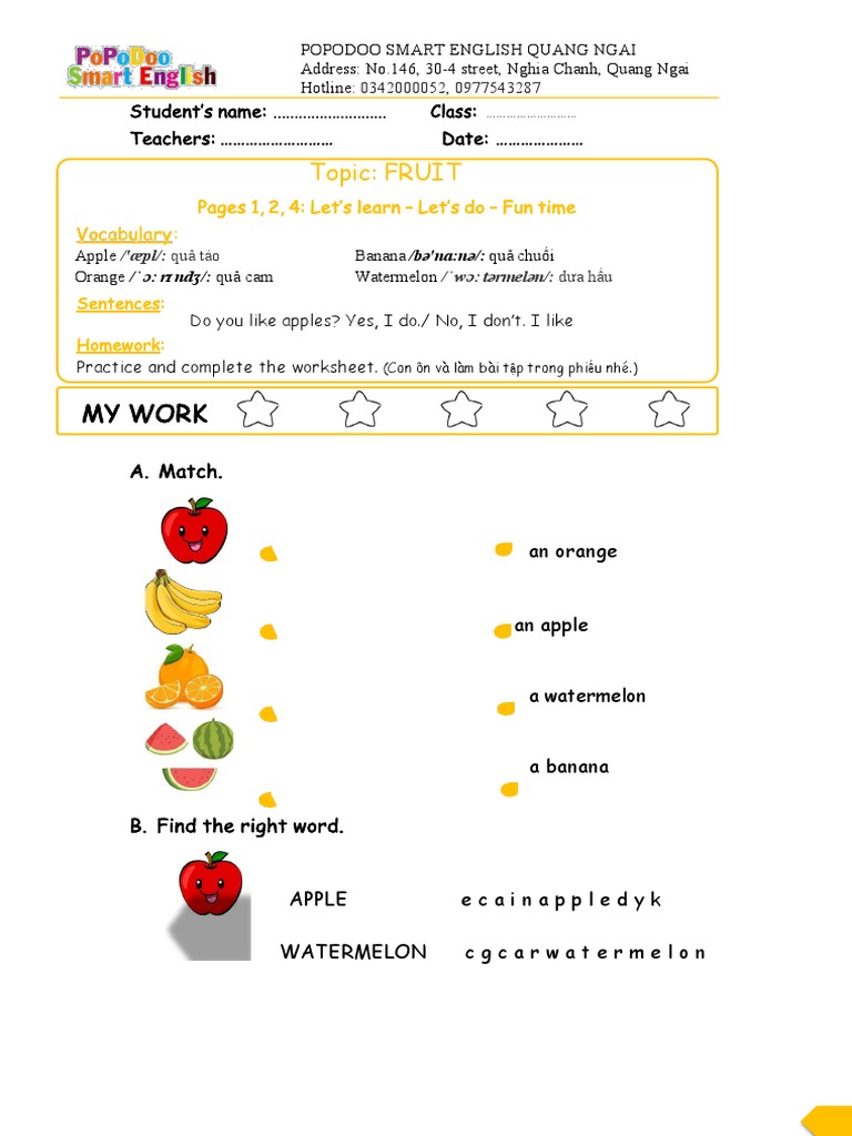Worksheet level B3 (PDF) | PDF