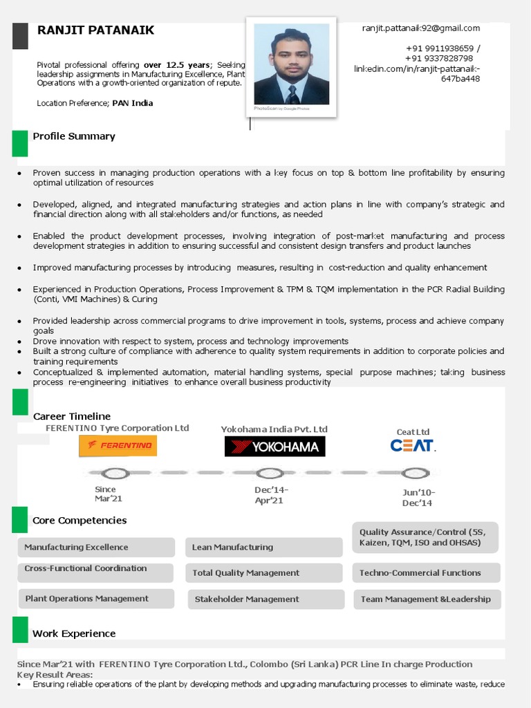 Ranjit Pattanaik CV23 | PDF