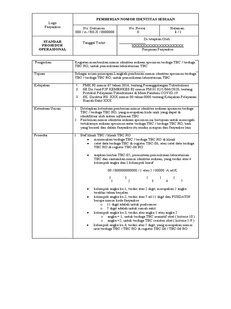 008-Spo-Pemberian Nomor Identitas | PDF