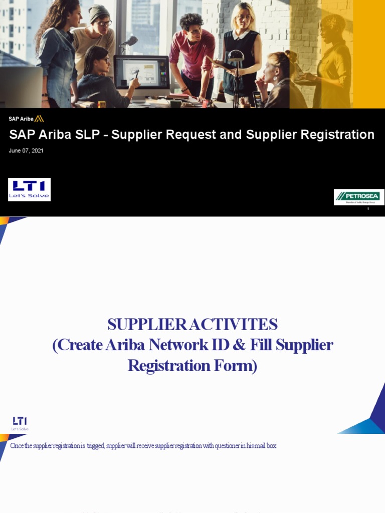 SAP Ariba Supplier Registration Guide | PDF