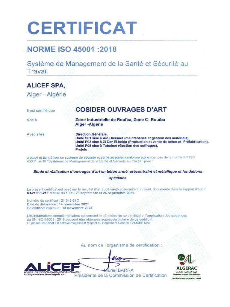 Certificats ISO | PDF