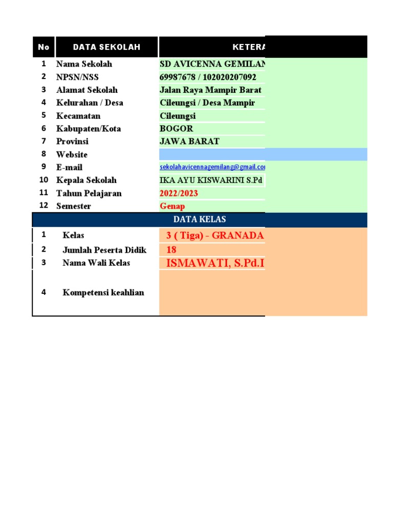 Aplikasi Rapot Pts Kls 3 Ok Semstr 2 | PDF