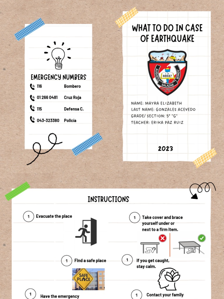 Folleto Díptico Flyer Taller Creativo Infantil Doodle Marrón y Blanco | PDF