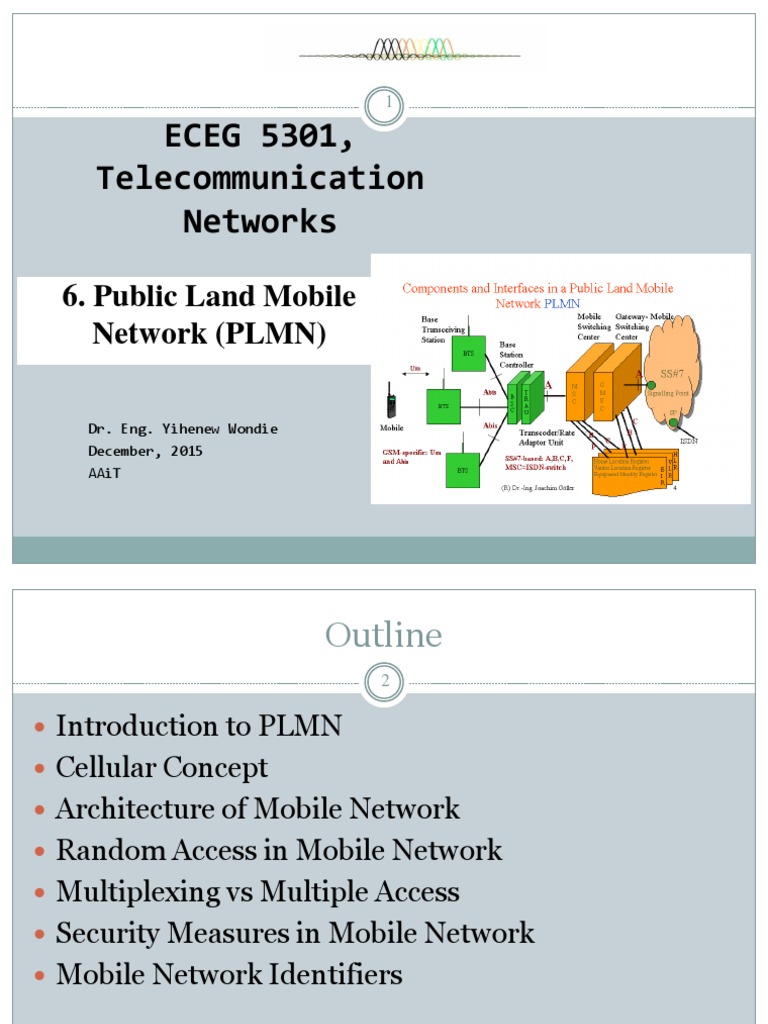 Lecture6 PLMN | PDF | Telecommunications Standards | Computer Networking