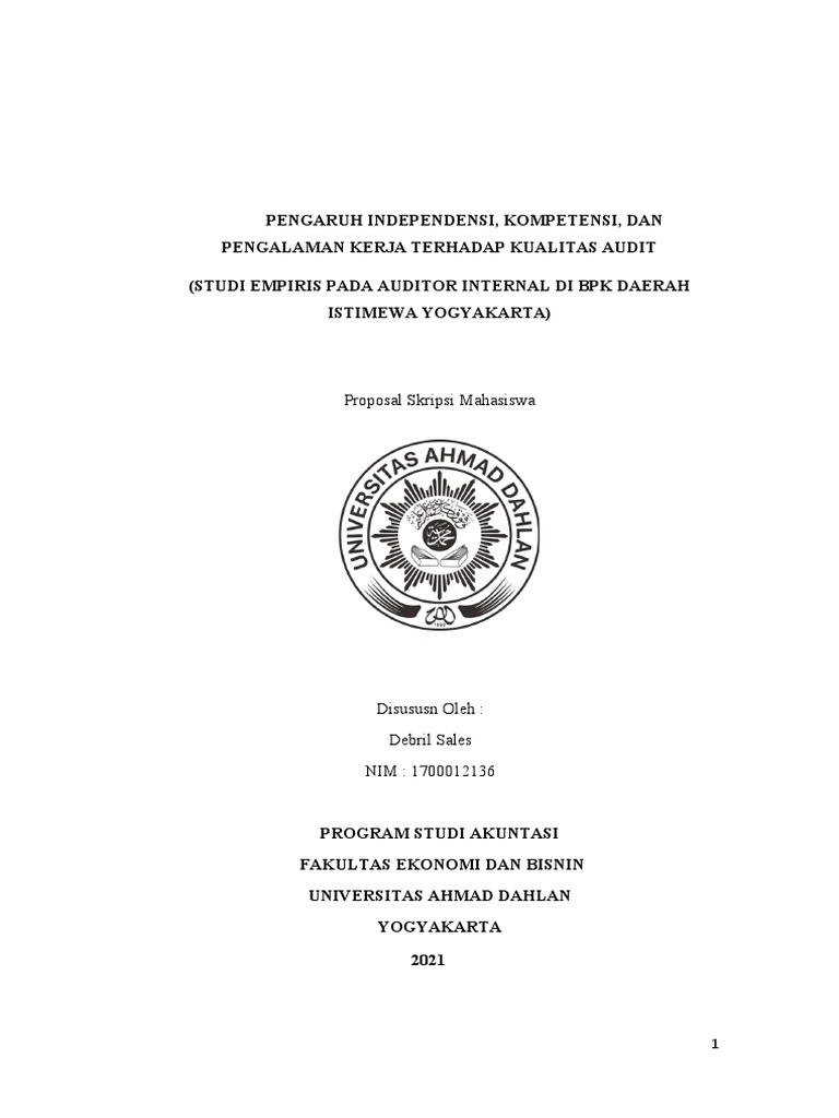 Proposal Audit BPK | PDF