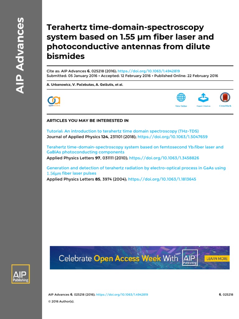 Terahertz time-domain-spectroscopy system based on 1.55 μm fiber laser ...