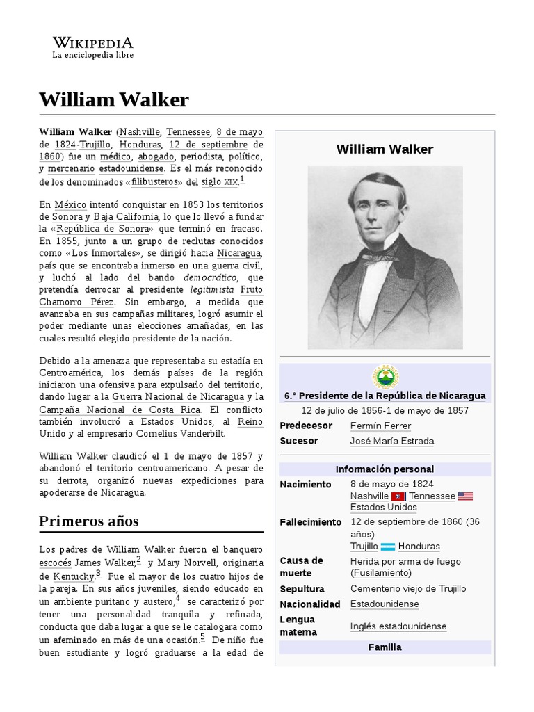 William Walker | PDF