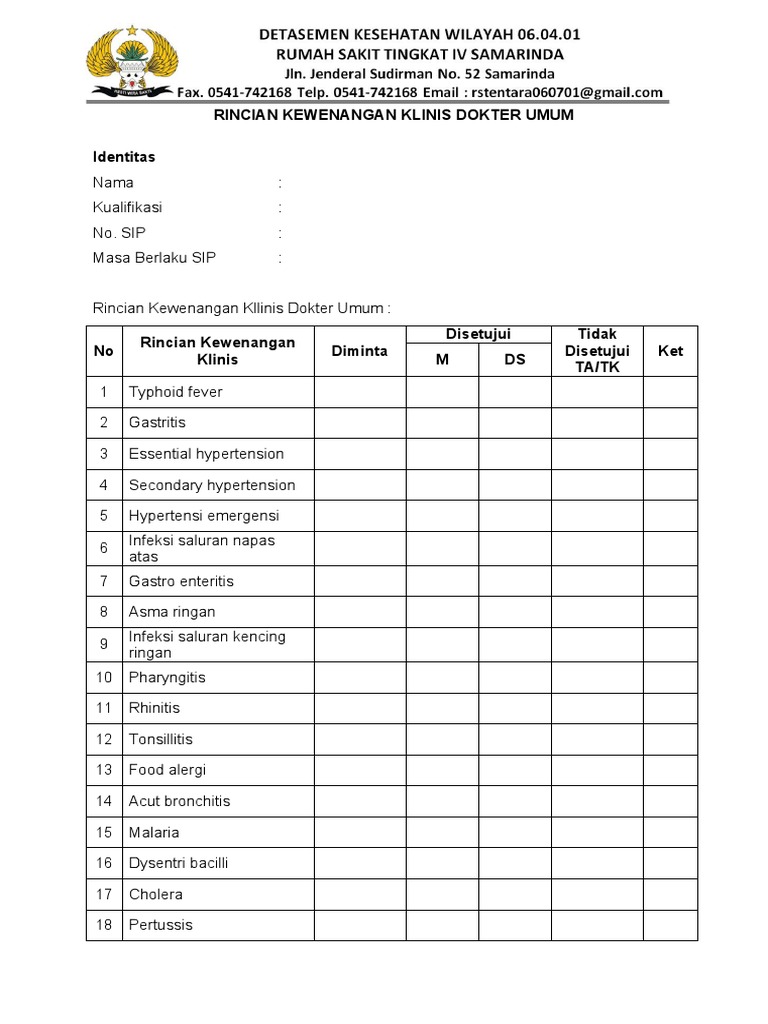 RKK Dokter Umum | PDF