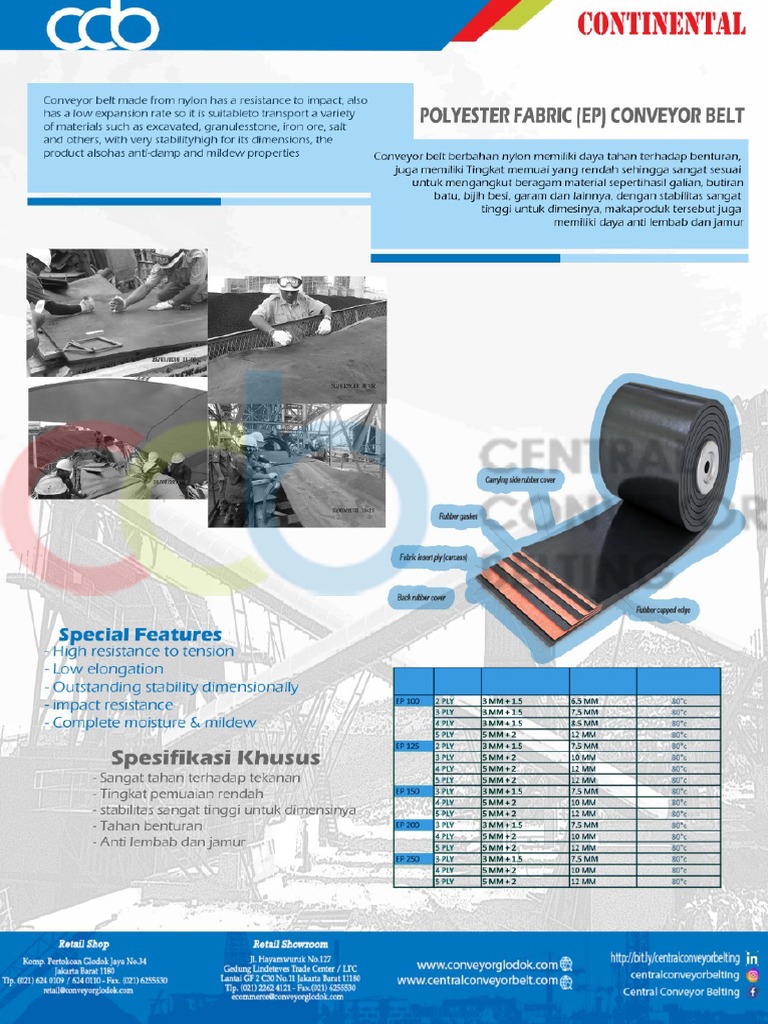 Polyester Fabric (Ep) Conveyor Belt | PDF