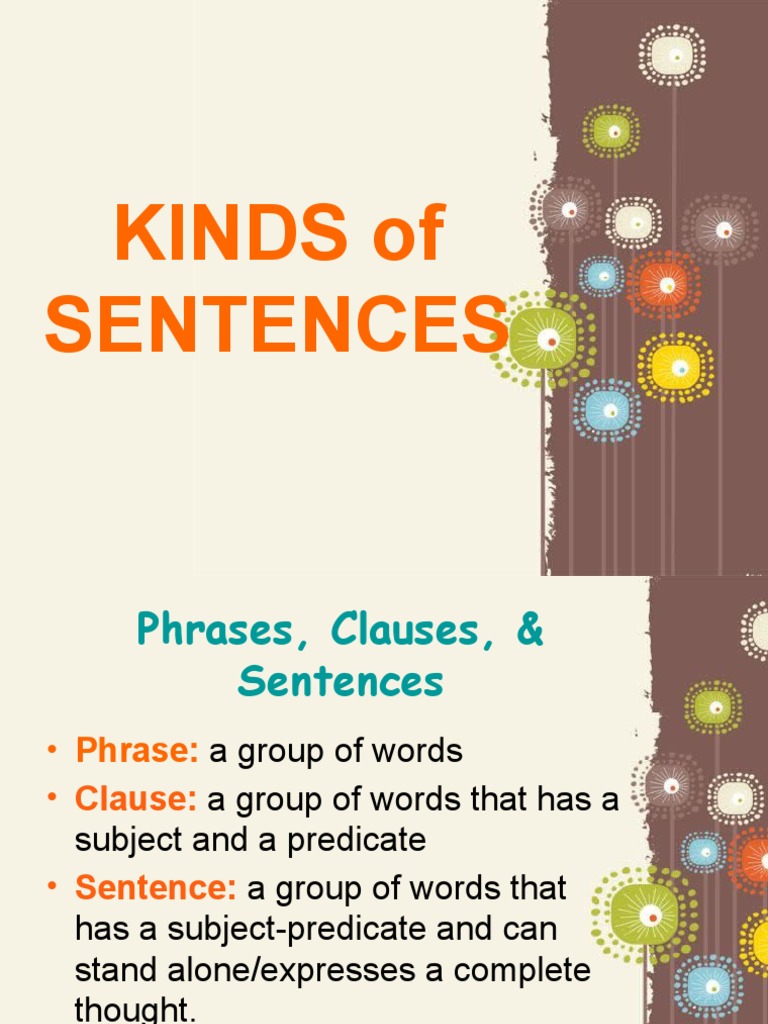 STRUCTURE Simple - Compound - Complex | PDF | Clause | Sentence ...