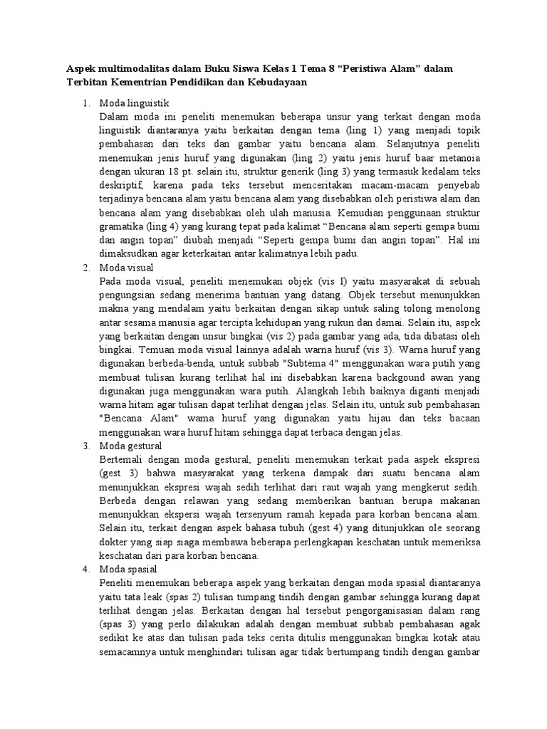 Contoh Multimodal | PDF