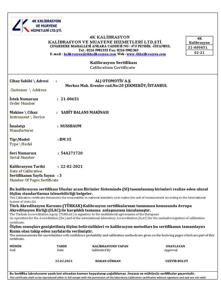 21-A00651 Balans | PDF