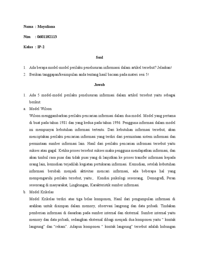 Kuis Mayaliana | PDF