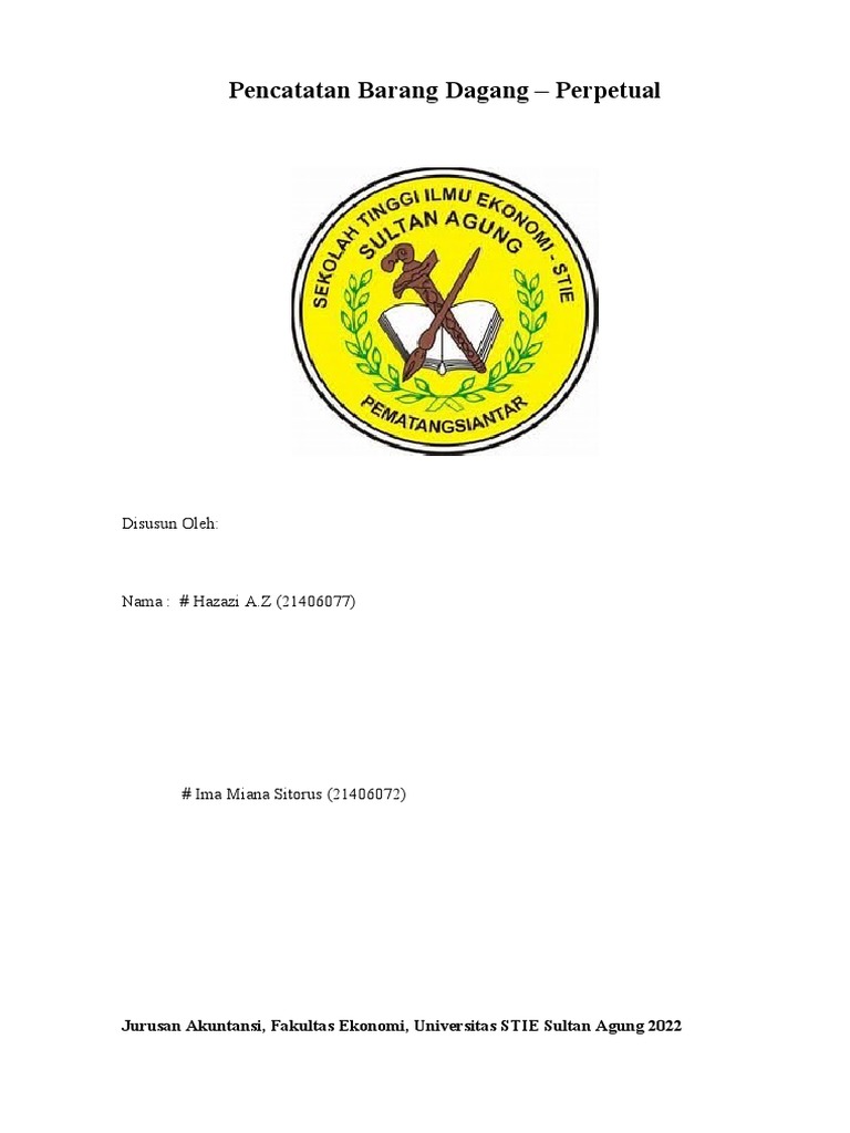 Pencatatan Metode Perpetual Barang Dagang | PDF