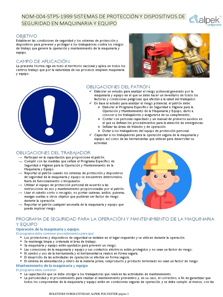 Norma Mexicana sobre sistemas de protección y seguridad en maquinaria y equipo industrial | PDF