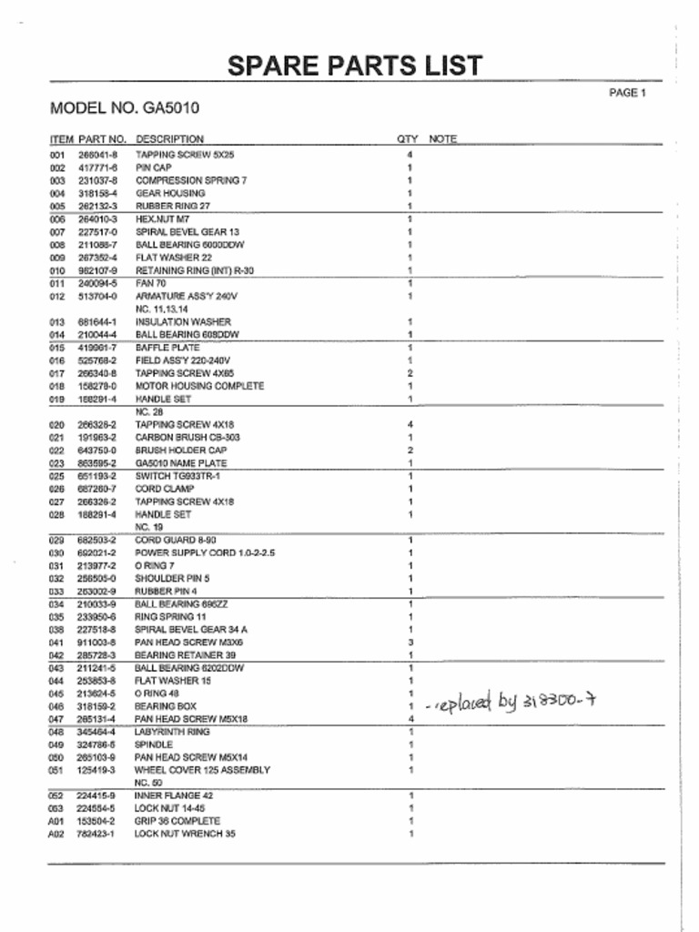 Angle Grinder Ga5010 Makita | PDF